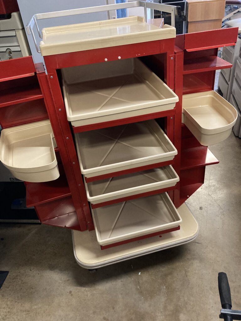 Crash Cart – Red – Baxter Medical Equipment & Supplies
