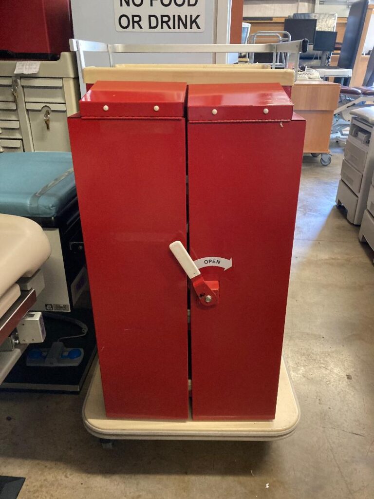 Crash Cart – Red – Baxter Medical Equipment & Supplies